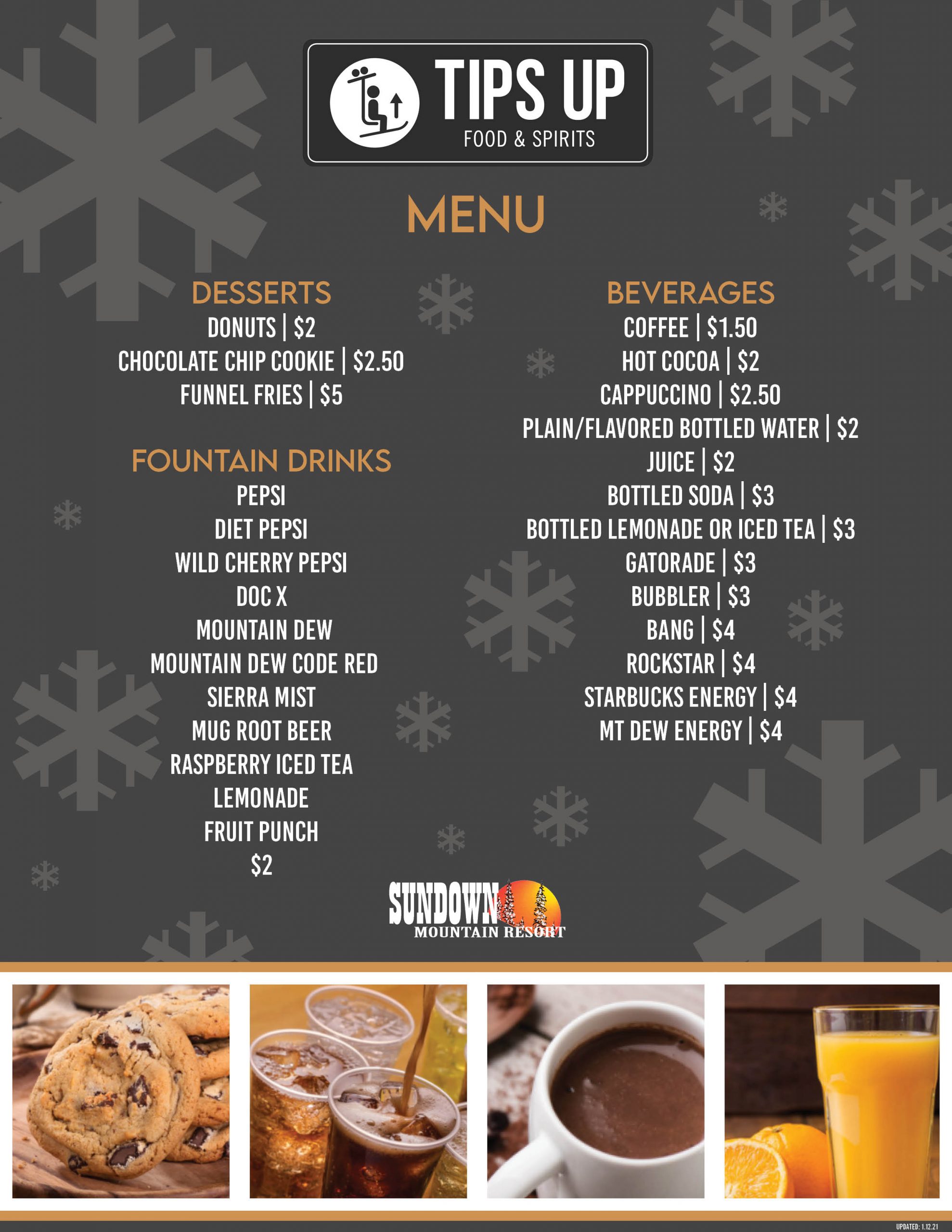 Tips Up Food & Spirits - Sundown Mountain Resort